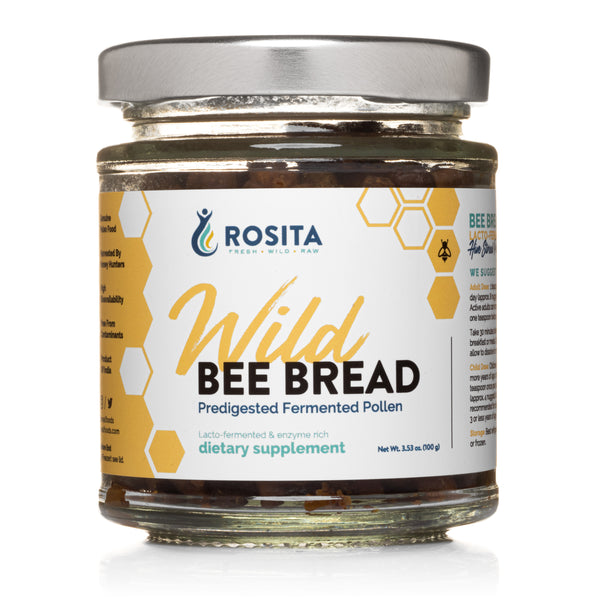 Bee Bread | Wild & Raw Lacto-Fermented Bee Pollen | Rosita® USA